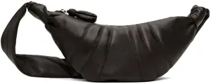 LEMAIRE LEMAIRE Small Croissant Bag Br490 Dark Chocolate
