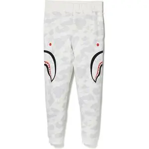 A BATHING APE City Camo Side Shark Slim Sweat Pants - White