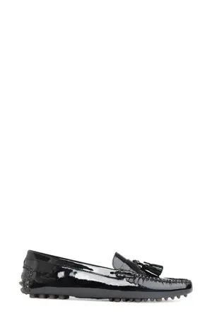 PATRICIA GREEN Jordan Moc Toe Loafer - Black Patent