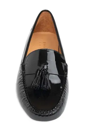 PATRICIA GREEN Jordan Moc Toe Loafer - Black Patent