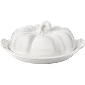 LE CREUSET Pumpkin Butter Dish - White