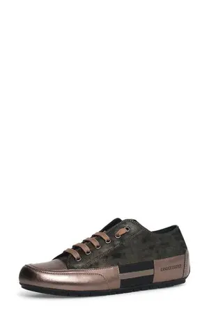CANDICE COOPER Rock Patch Metallic Sneakers - Bronze Gold