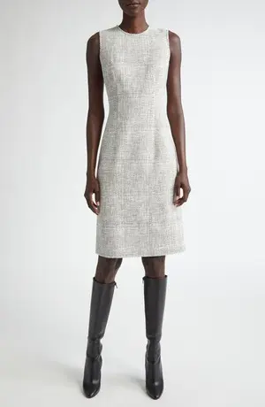 Lafayette 148 New York Harpson Sleeveless Tweed Dress