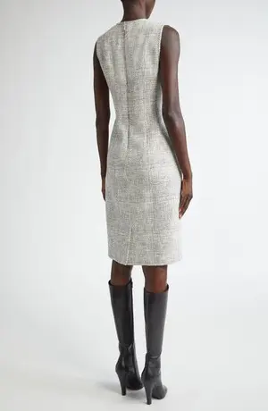 Lafayette 148 New York Harpson Sleeveless Tweed Dress