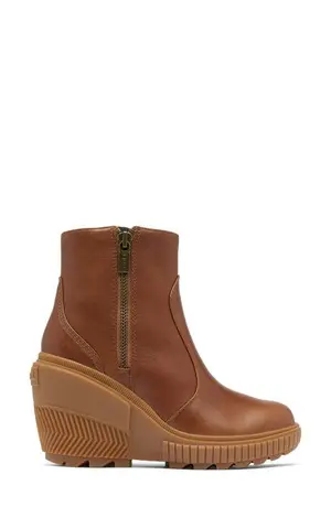Sorel Ona Ave Zip Wedge Bootie - Velvet Tan/gum 2