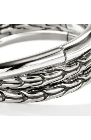 John Hardy Essentials Crossover Ring - Silver