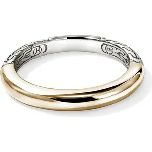 John Hardy Jh Essential 14k Gold & Sterling Silver Band Ring - Silver/gold
