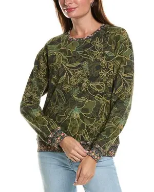 Johnny Was Hirz Sweatshirt - Green