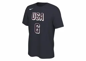 Nike Lebron James Usa Basketball T-shirt - College Navy