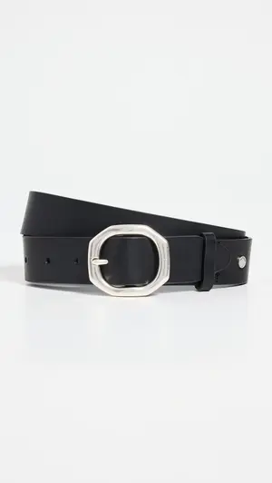 Rag & Bone Audrey Leather Belt - Black