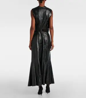 Junya Watanabe Snake-effect Midi Dress