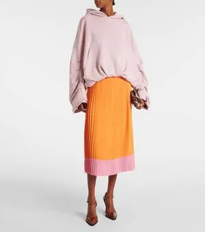 Dries Van Noten Midi Skirt - Orange