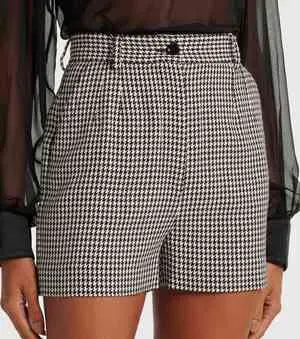 Dolce & Gabbana Houndstooth High-rise Shorts