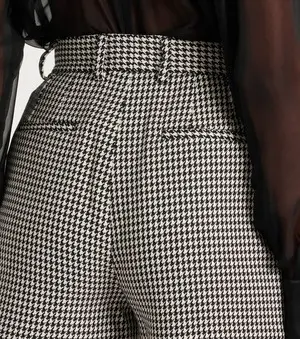 Dolce & Gabbana Houndstooth High-rise Shorts