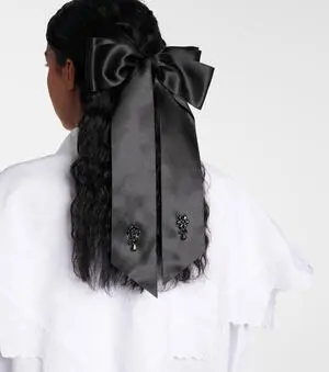 Simone Rocha Embellished Bow Barrette