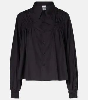 Noir Kei Ninomiya Shirred Cotton Shirt