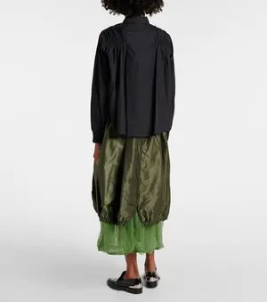 Noir Kei Ninomiya Shirred Cotton Shirt