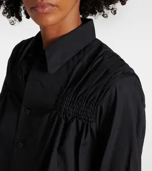 Noir Kei Ninomiya Shirred Cotton Shirt