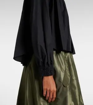 Noir Kei Ninomiya Shirred Cotton Shirt