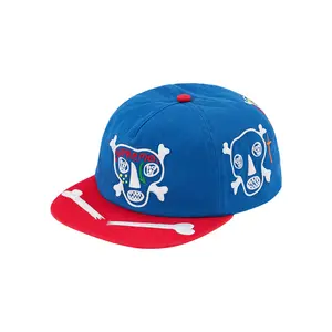 Supreme X Clayton Patterson Skulls 5-panel Cap - Blue
