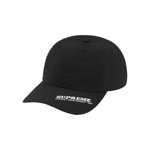 Supreme Visor Logo 6-panel Cap - Black
