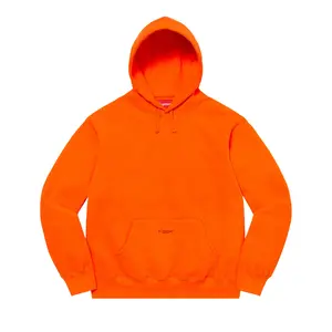 Supreme Micro Logo Hooded Sweatshirt - Orange