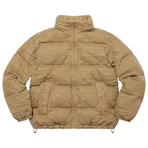 Supreme Jacquard Denim Puffer Jacket