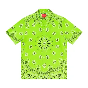Supreme Bandana Silk Short-sleeve Shirt 'bright - Green