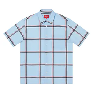 Supreme Lightweight Plaid Short-sleeve Shirt - Blue
