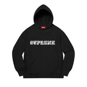 Supreme Lace Hooded Sweatshirt - Black