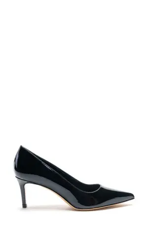 Bruno Magli Tara Pointed Toe Pumps - Black Patent