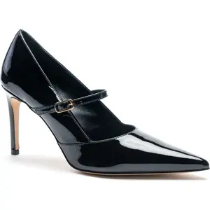 Bruno Magli Prima Leather Mary Jane Pump - Black Patent