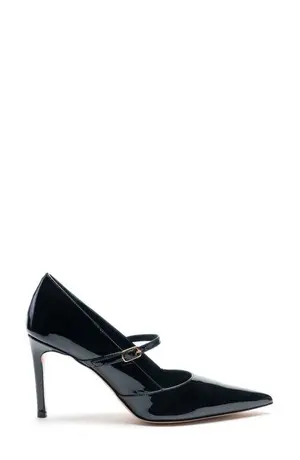 Bruno Magli Prima Leather Mary Jane Pump - Black Patent