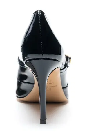 Bruno Magli Prima Leather Mary Jane Pump - Black Patent