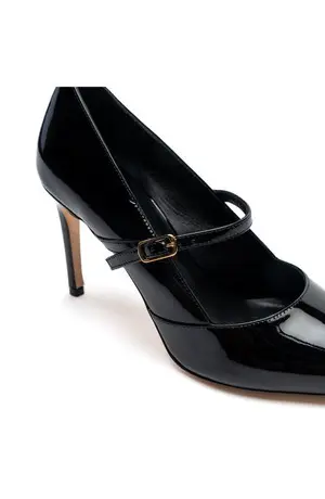 Bruno Magli Prima Leather Mary Jane Pump - Black Patent