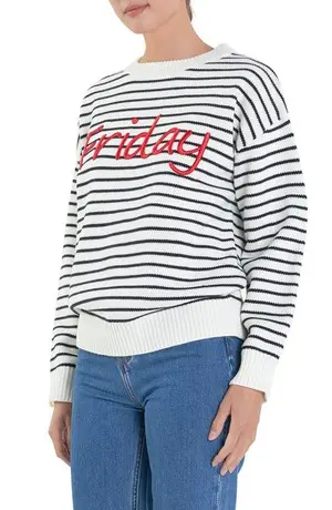 English Factory Friday Stripe Sweater