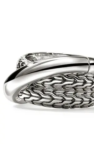 John Hardy Essentials Crossover Band Ring - Silver