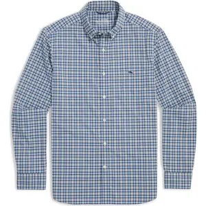 Vineyard Vines Classic Fit On-the-go Performance Plaid Button-down Shirt - Jake Blue Pld