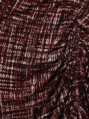 REISS Riyo Printed Ruched Midi Dress
