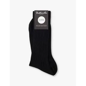 Pantherella Danvers Cotton-blend Socks - Black