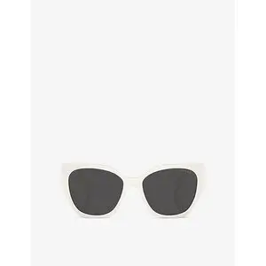 Prada Pr 19zs Pillow-frame Sunglasses - White