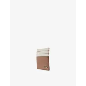Prada Logo-plaque Saffiano Leather Card Holder