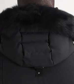 Moose Knuckles Down-padded Cloud Parka Coat - Black