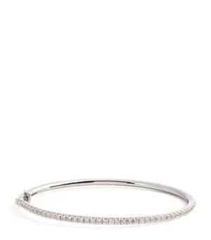Melissa Kaye Small Clara Bangle - White