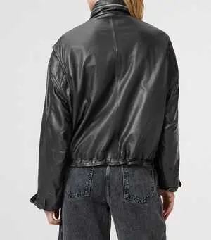 ALLSAINTS Clay Leather Jacket - Black