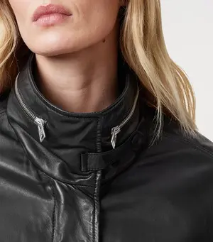 ALLSAINTS Clay Leather Jacket - Black