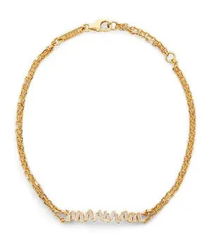 SUZANNE KALAN Yellow Diamond Bar Bracelet - Gold