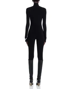 Norma Kamali Mock Neck Catsuit