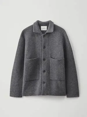 LISA YANG STORE Double Face Cashmere Cardigan Jacket - Graphite