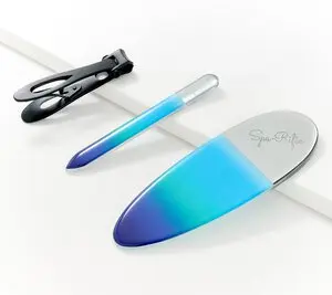 SPARIFIC Spa-rific Ergonomic 3pc Nail File & Clipper Set With Case